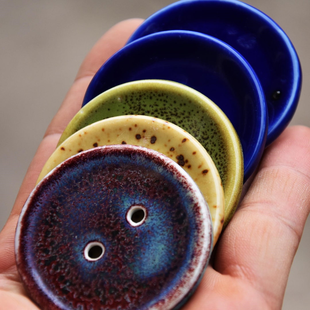 50 Mm Diameter Large Ceramic Buttons, Sewing Buttons, Retro Porcelain ...
