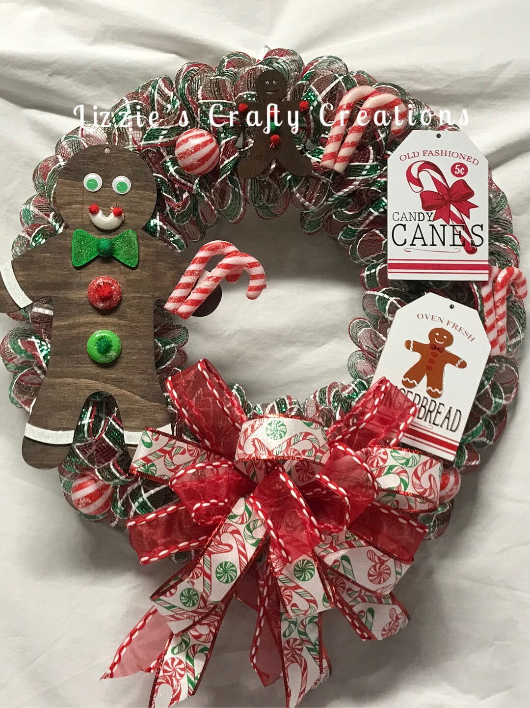 Gingerbread Man Wreath - Etsy
