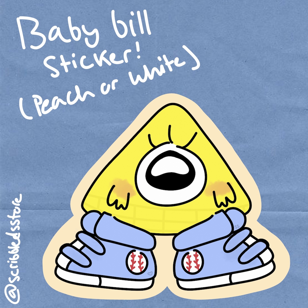 Waterproof Baby Bill Cipher Sticker - Etsy