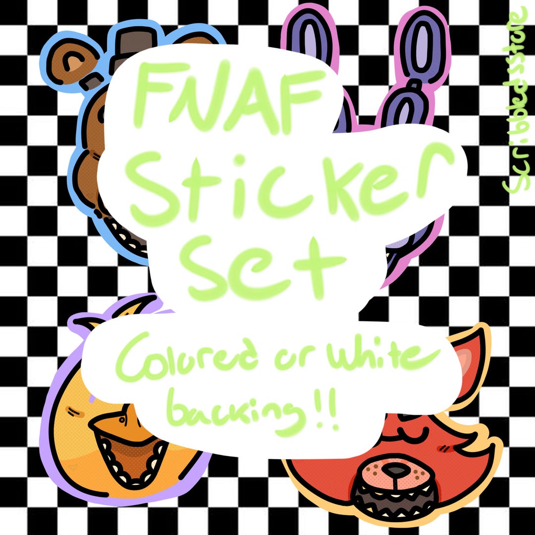 Waterproof FNAF Sticker Set - Etsy