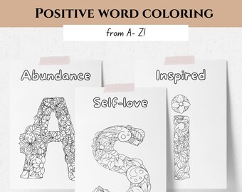 Alphabet Affirmation | Etsy