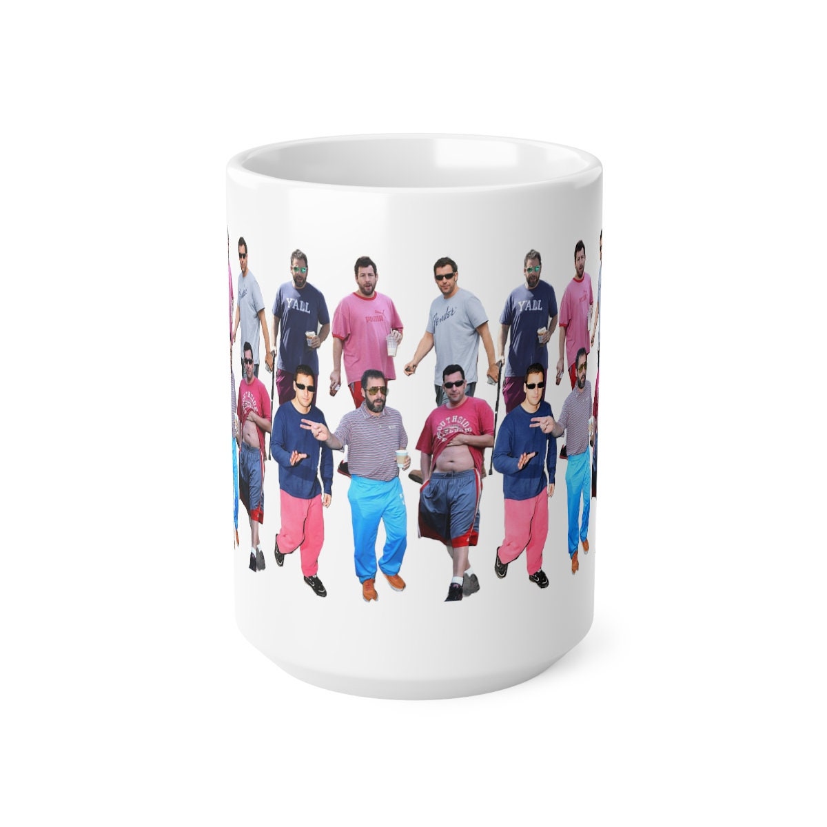 Adam Sandler Outfits Wrap-around Mug, Funny Mug Gift, Ceramic Coffee ...