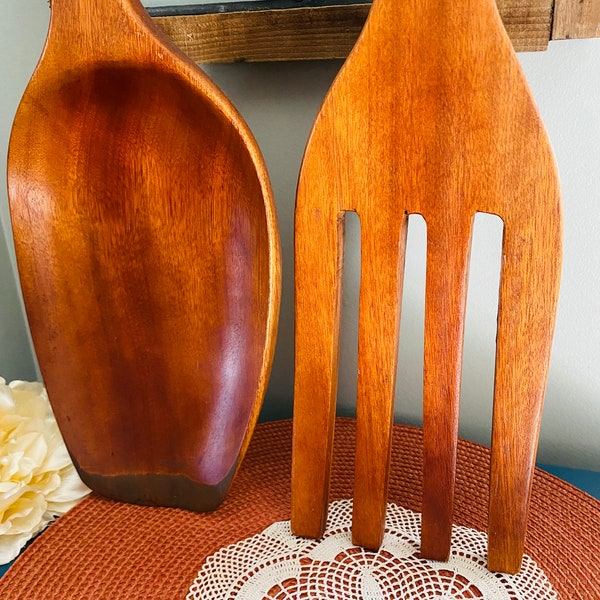 Large Fork and Spoon - Etsy