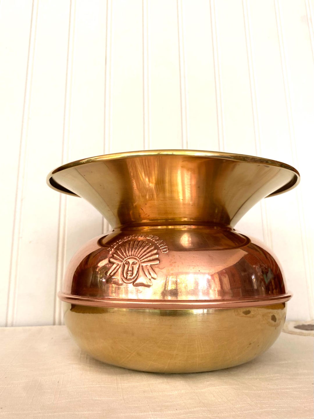 Brass & Copper Spittoon - Etsy