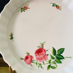 Christineholm Porcelain Rose Quiche Dish/ Pie Dish - Etsy