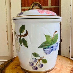 Large Porcelain Lidded Canister / Jar / Storage Container - Etsy