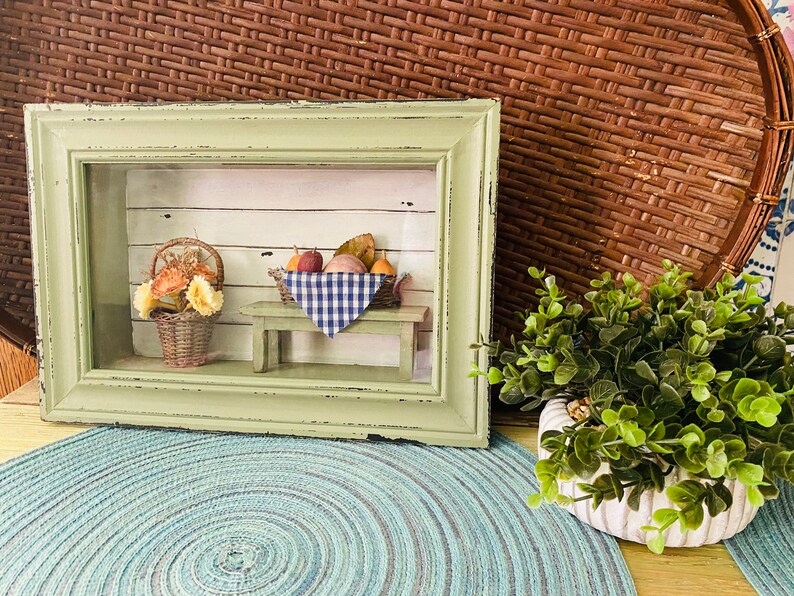 Vintage Framed 3D Shadow Box/ Wall Decor - Etsy
