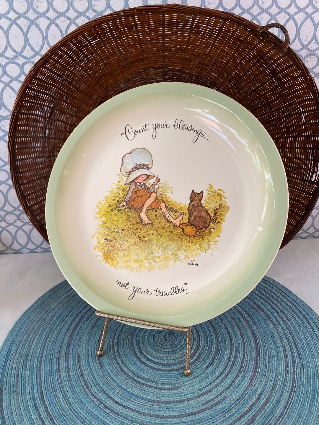 Vintage Holly Hobbie Collectors Edition Plate Etsy