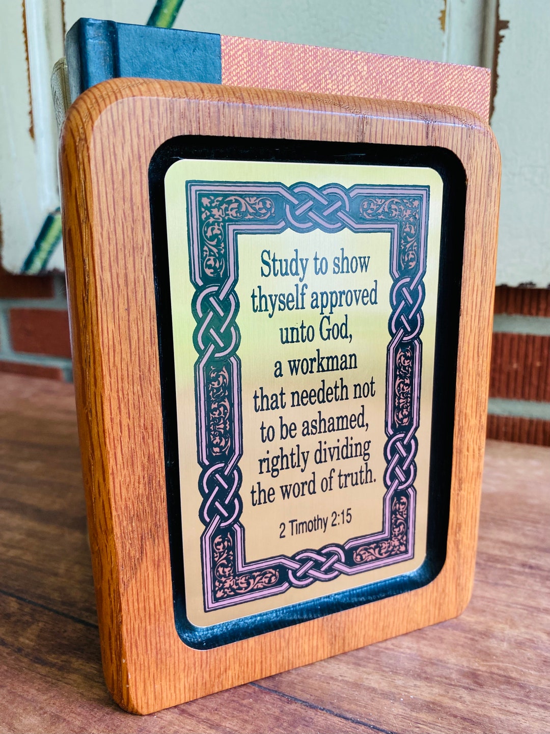 Religious Bible Verse Bookends / Pastor Gift - Etsy