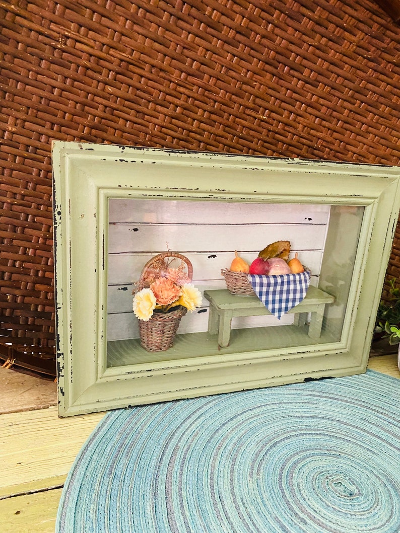 Vintage Framed 3D Shadow Box/ Wall Decor - Etsy