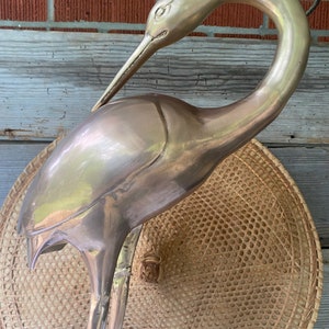 Extra Large 24” Brass Crane Sculpture/ Statue - Etsy