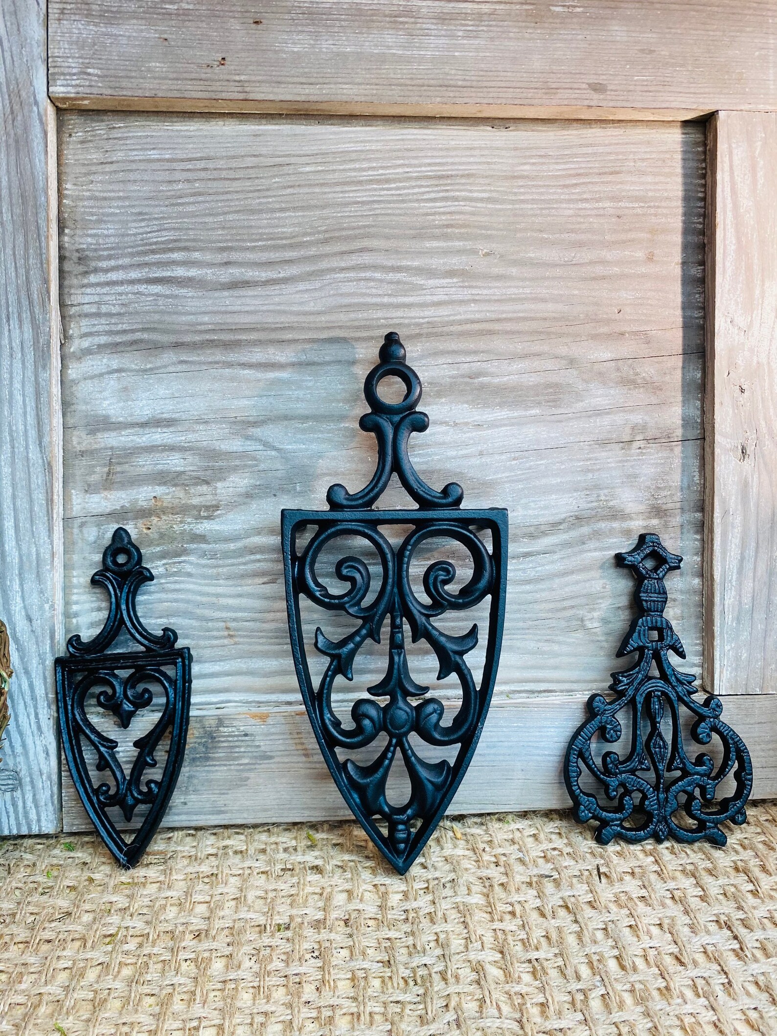 Cast Iron Wilton Trivets Set of 3 - Etsy