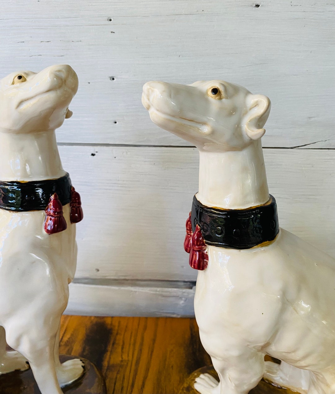 Pair of Large Whippet/ Greyhound Statues - Etsy