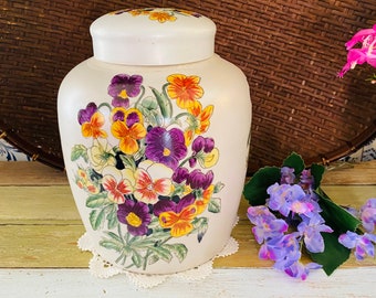 Dominic Porcelain Urn. Vintage Hand Painted Footed Vase. Ornate ...