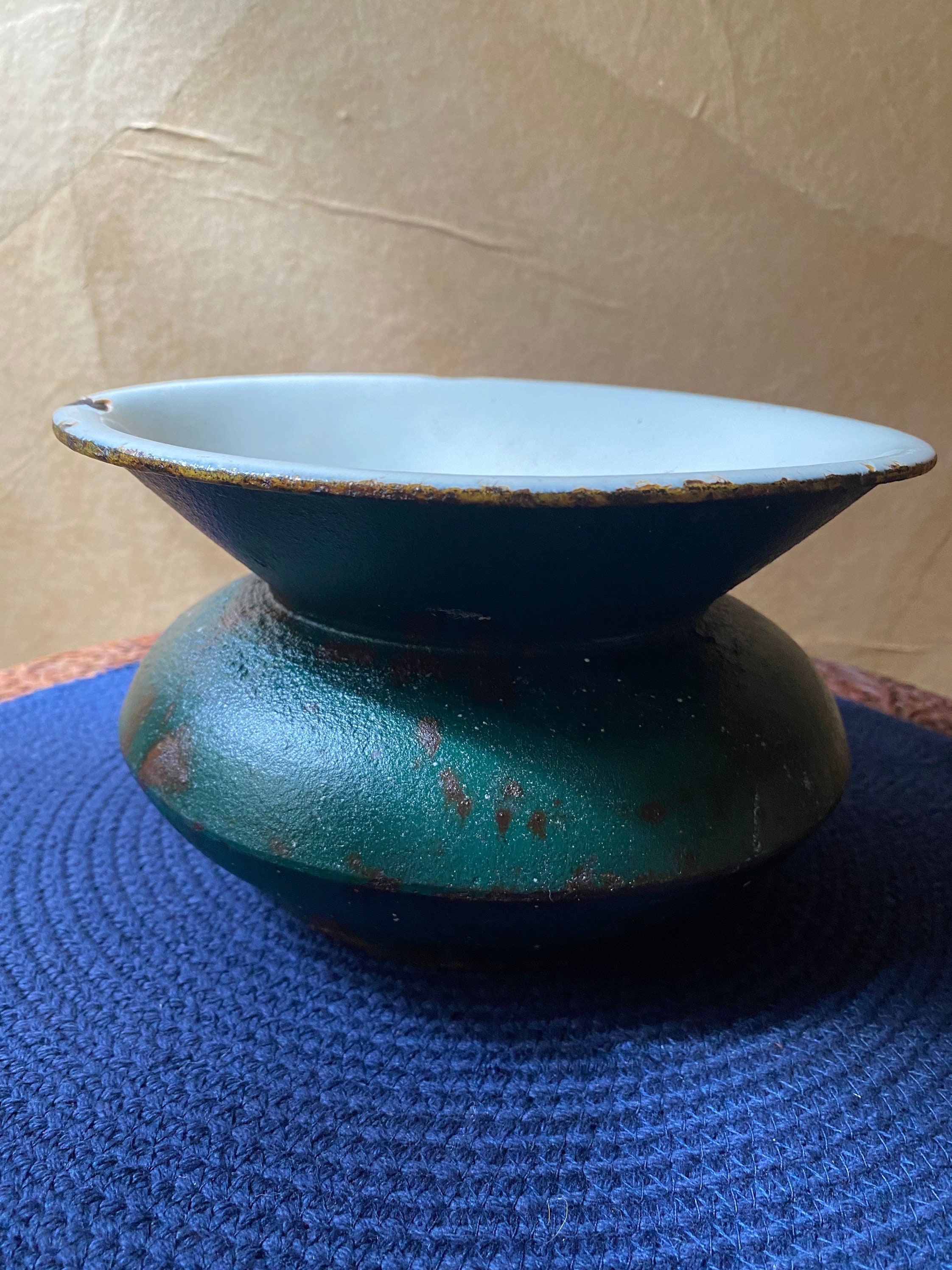 Vintage Cast Iron Spittoon - Etsy