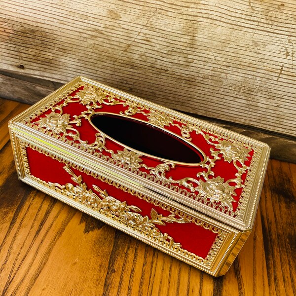 Red Tissue Box - Etsy