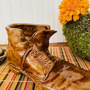 RARE Large Ceramic Old Boot Planter / Unique Planter - Etsy