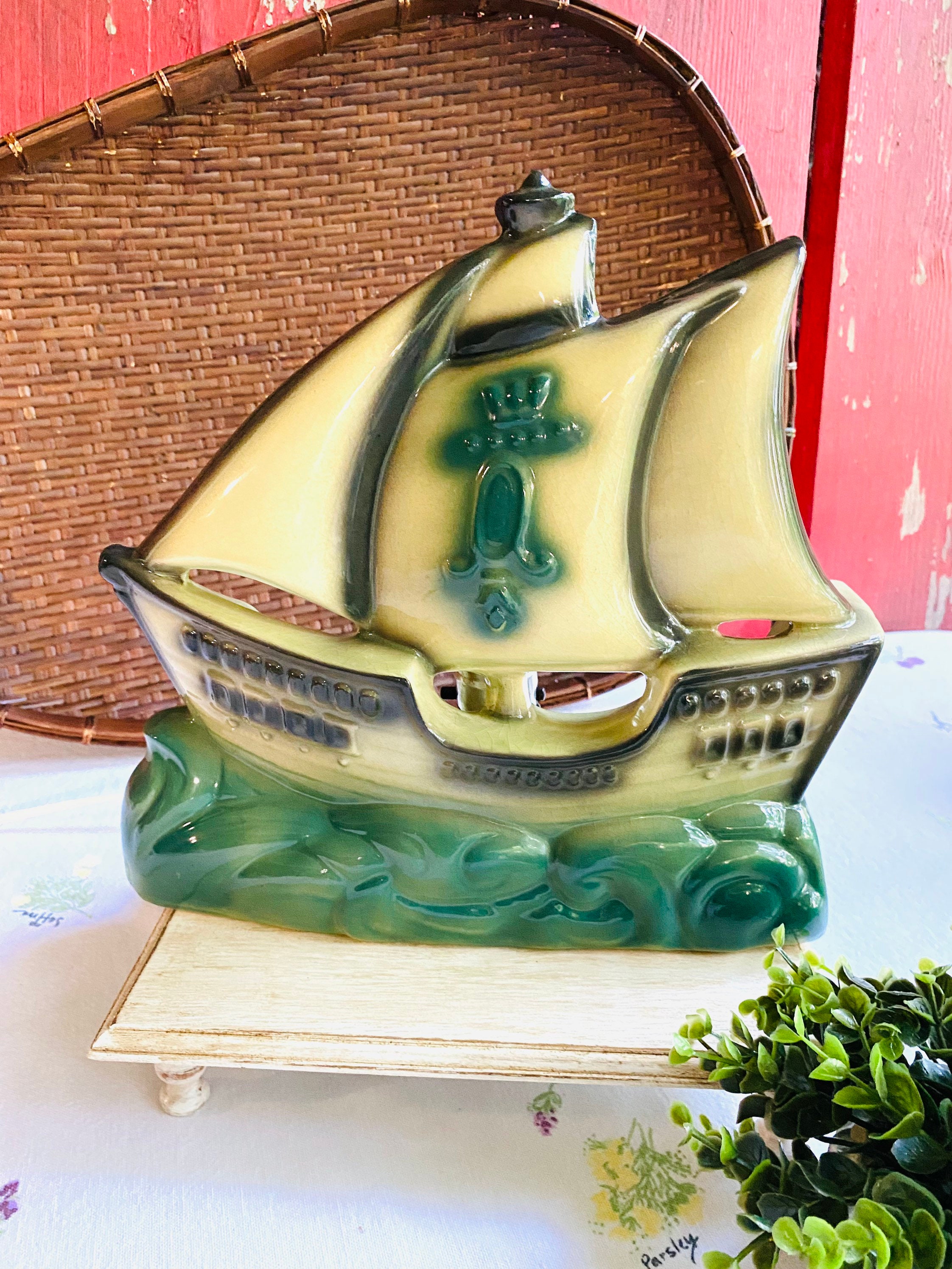 Vintage 1950s Mid Century Ship TV Lamp - Etsy