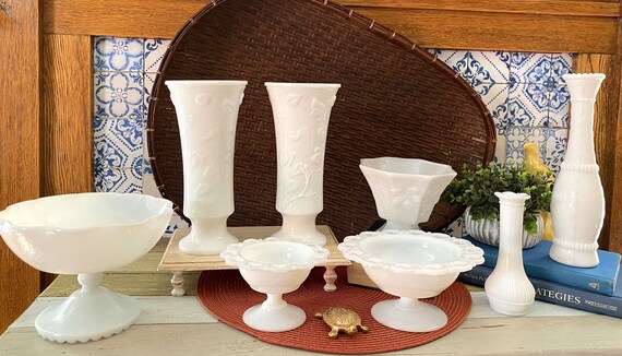 Vintage Milk Glass - Etsy