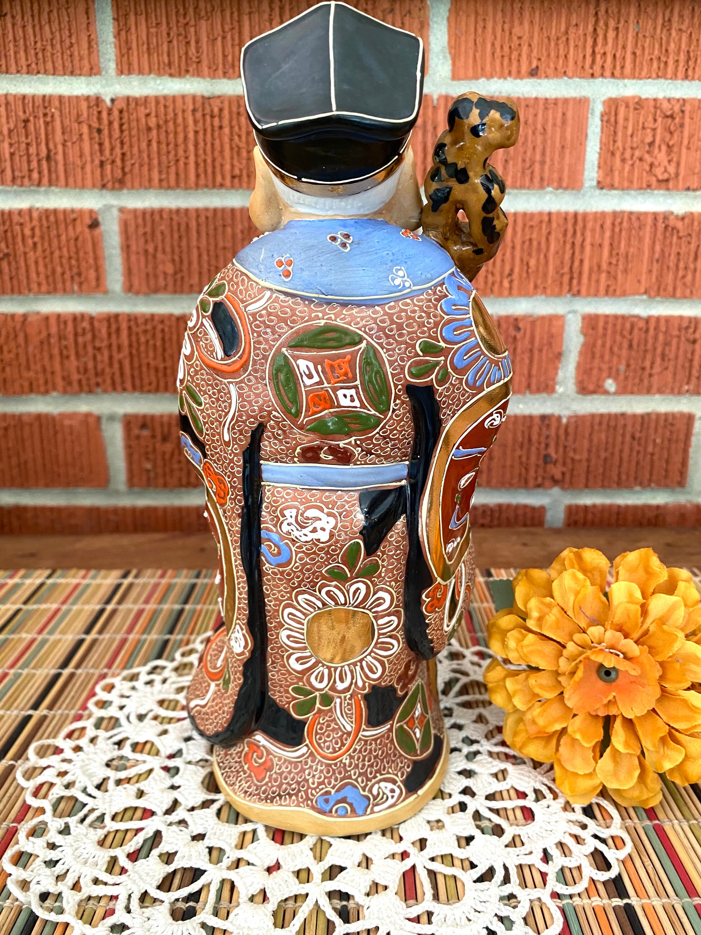 Japanese Yamayo Statue of Jurojin God of Longevity - Etsy