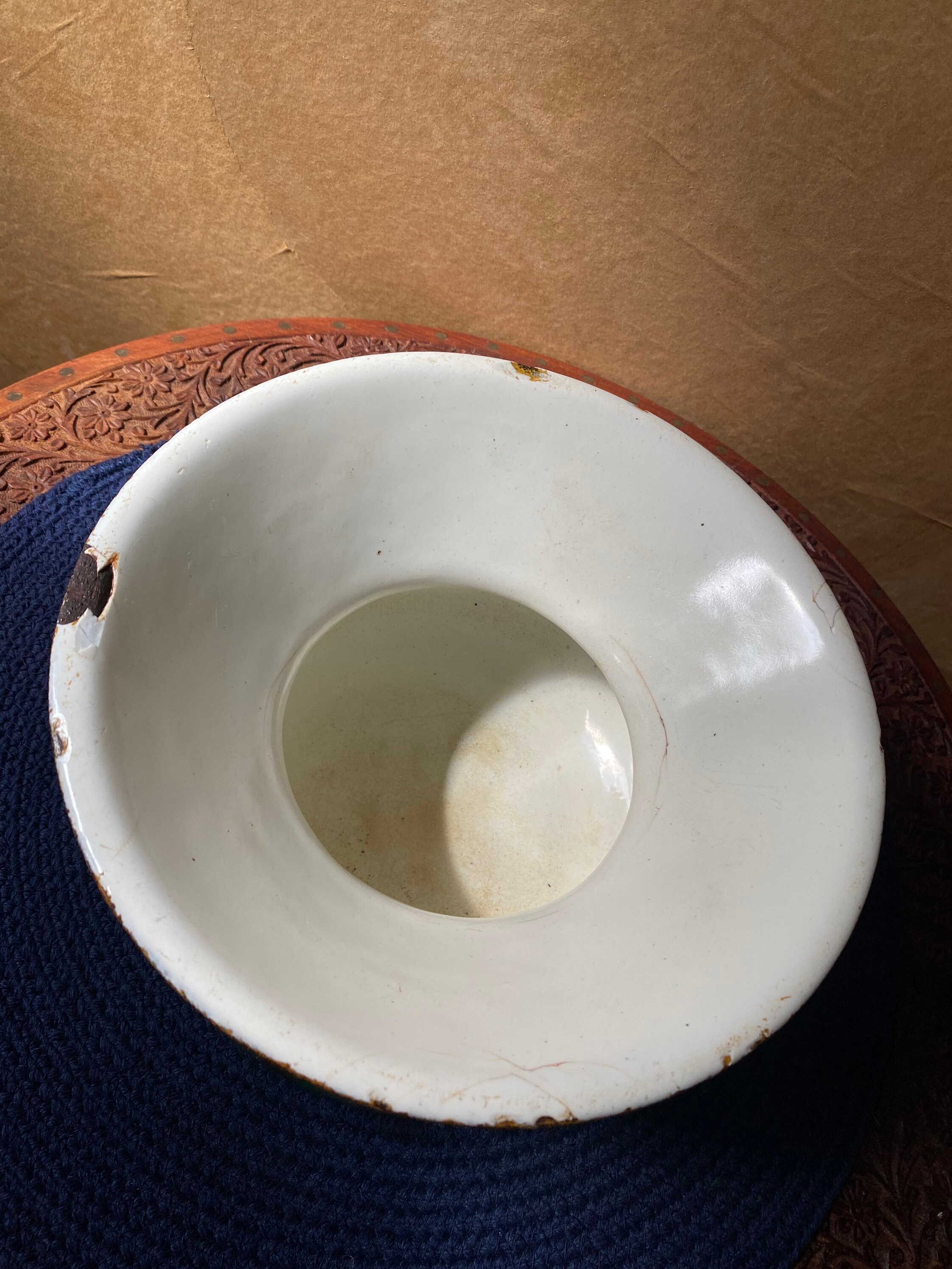 Vintage Cast Iron Spittoon - Etsy