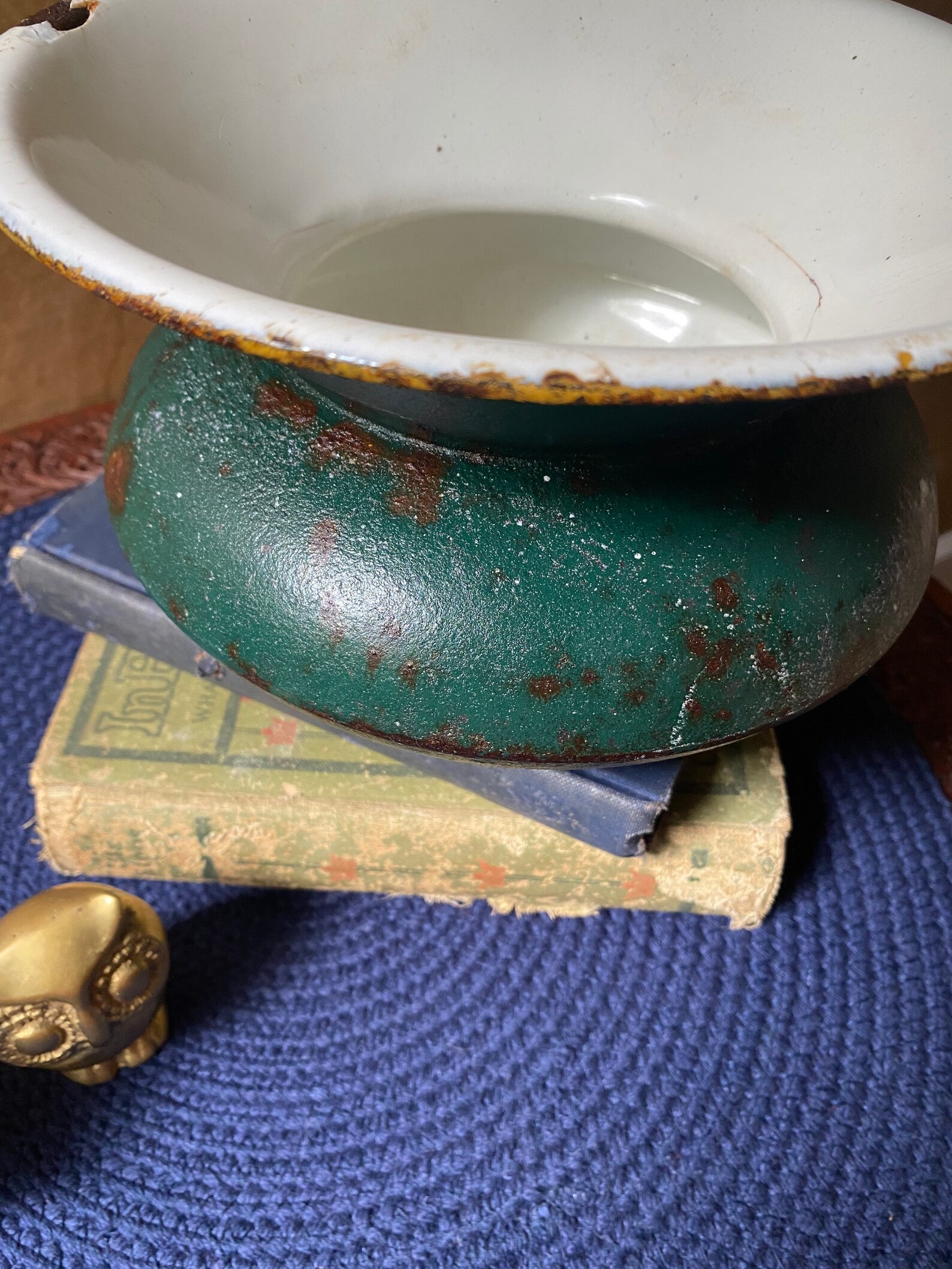 Vintage Cast Iron Spittoon - Etsy