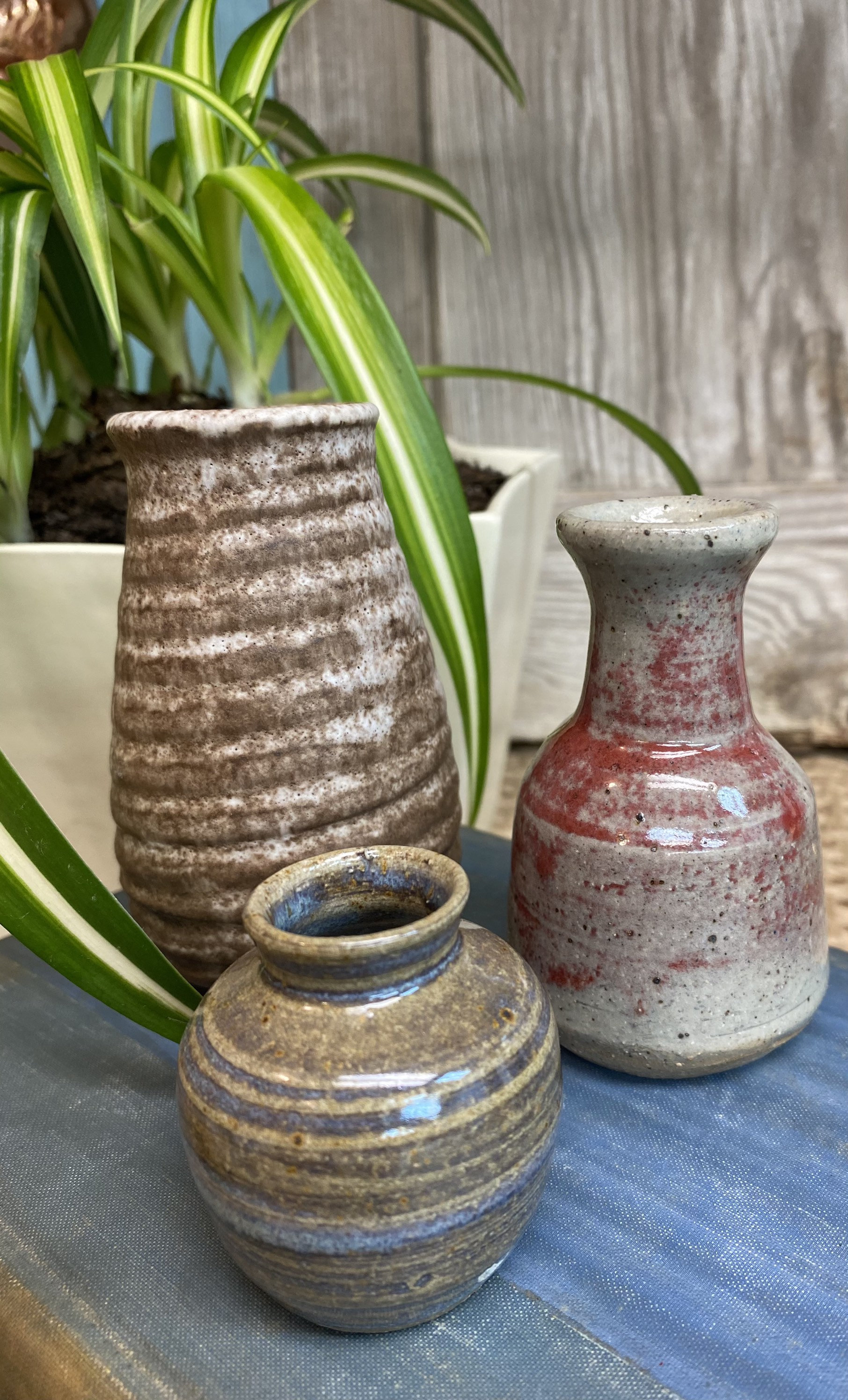 Pottery Vases Set of 3 Small Handmade Pottery Vases | Etsy