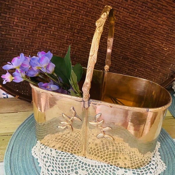 Solid Brass Basket - Etsy