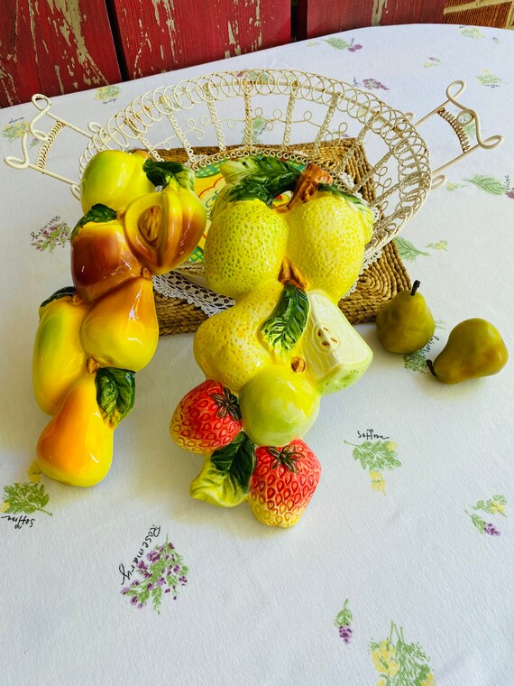 Vintage Ceramic Fruit Wall Decor / Kitchen Decor - Etsy