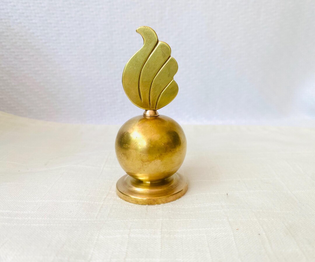 Flaming Grenade Emblem Paperweight / Military Memorabilia - Etsy