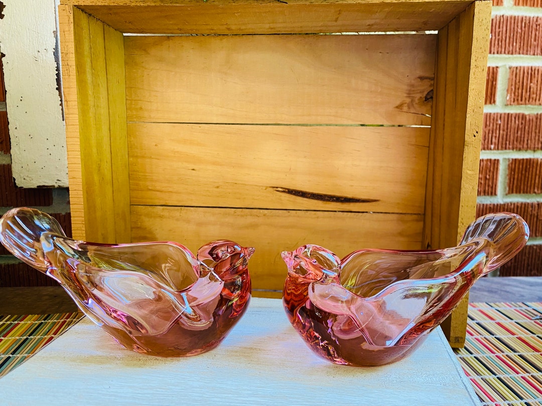 Pair of Fenton Dove Candlestick Holders - Etsy