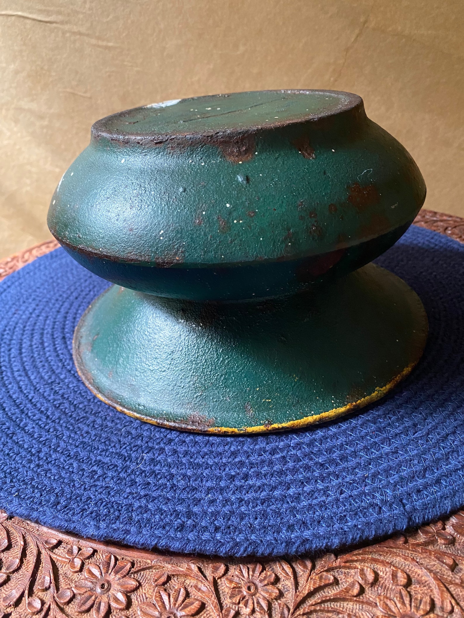 Vintage Cast Iron Spittoon - Etsy