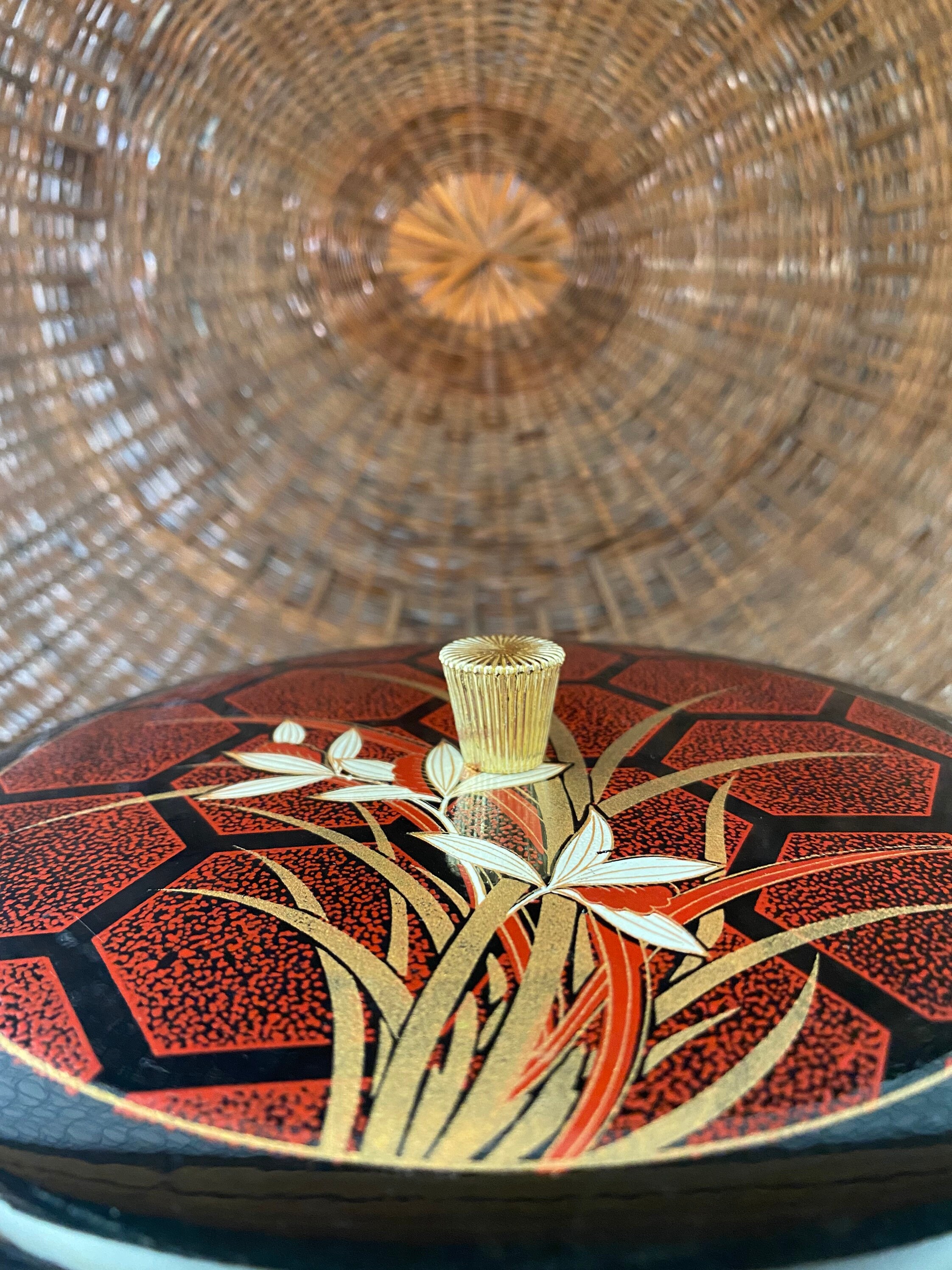 Vintage Toyo Large Lacquer Box With Lid | Etsy