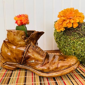 RARE Large Ceramic Old Boot Planter / Unique Planter - Etsy