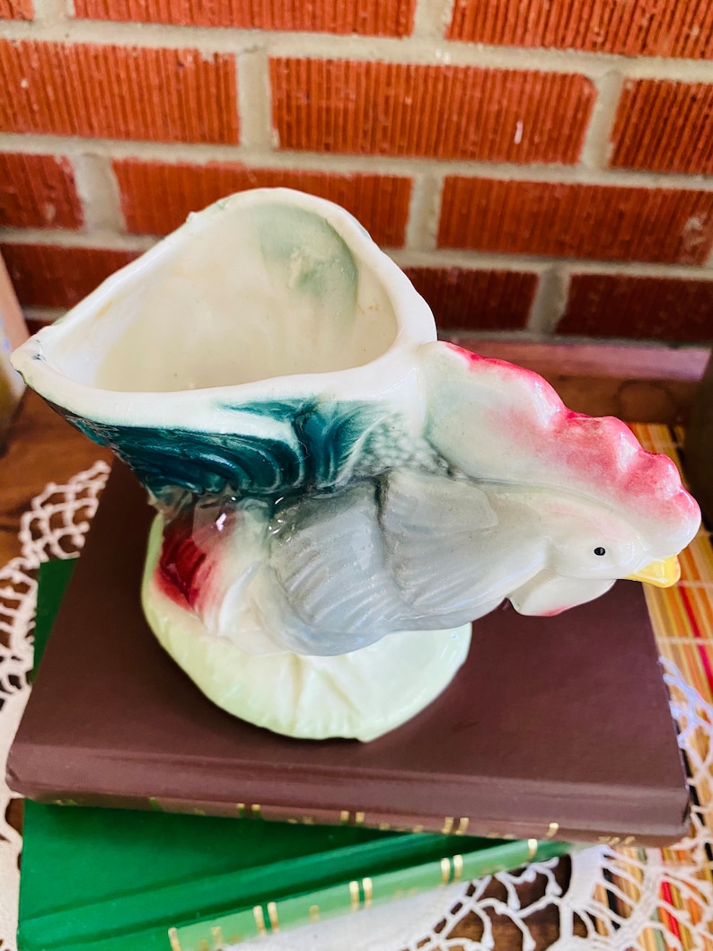 Royal Copley Ceramic Rooster Planter - Etsy