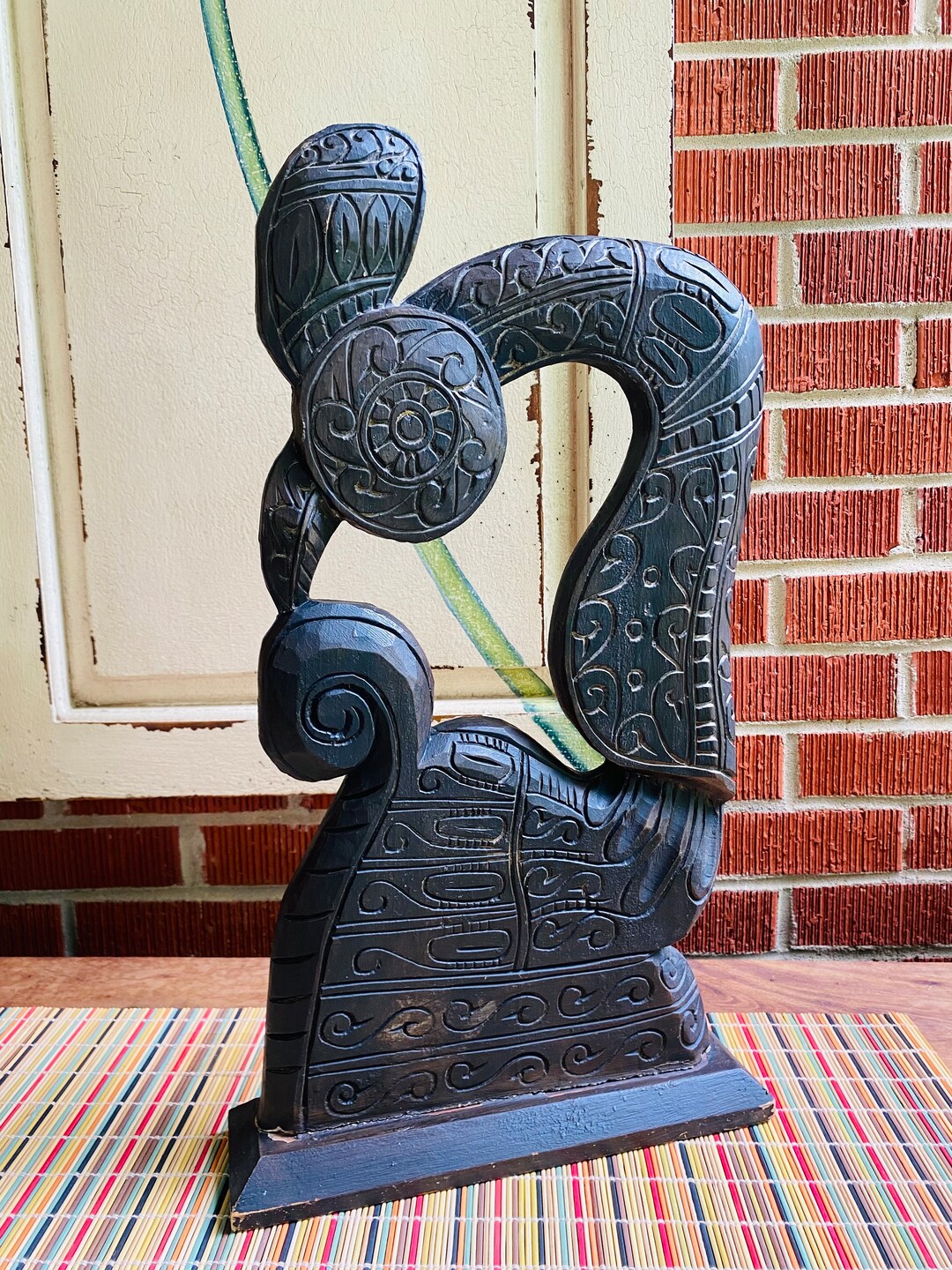 Large Wooden Bird Sculpture/ Statue - Etsy