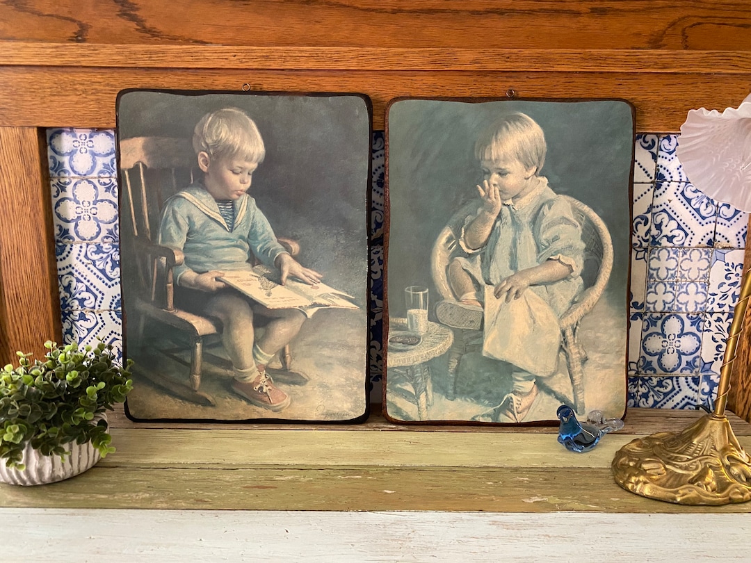 Pair of Vintage 16” X 12” James Ingwersen Prints “gretchen & Gary” - Etsy