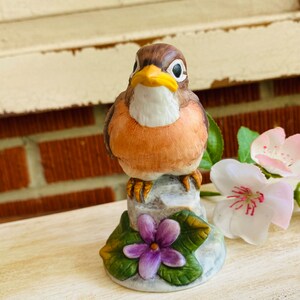 Porcelain Robin/ Bird Figurine Made by Andrea by Sadek - Etsy
