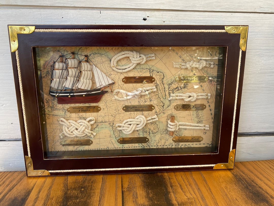 Nautical Framed Knots Shadow Box - Etsy