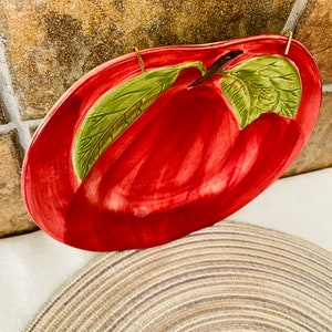Franciscan Apple Shaped Plate Made in Portugal RARE - Etsy