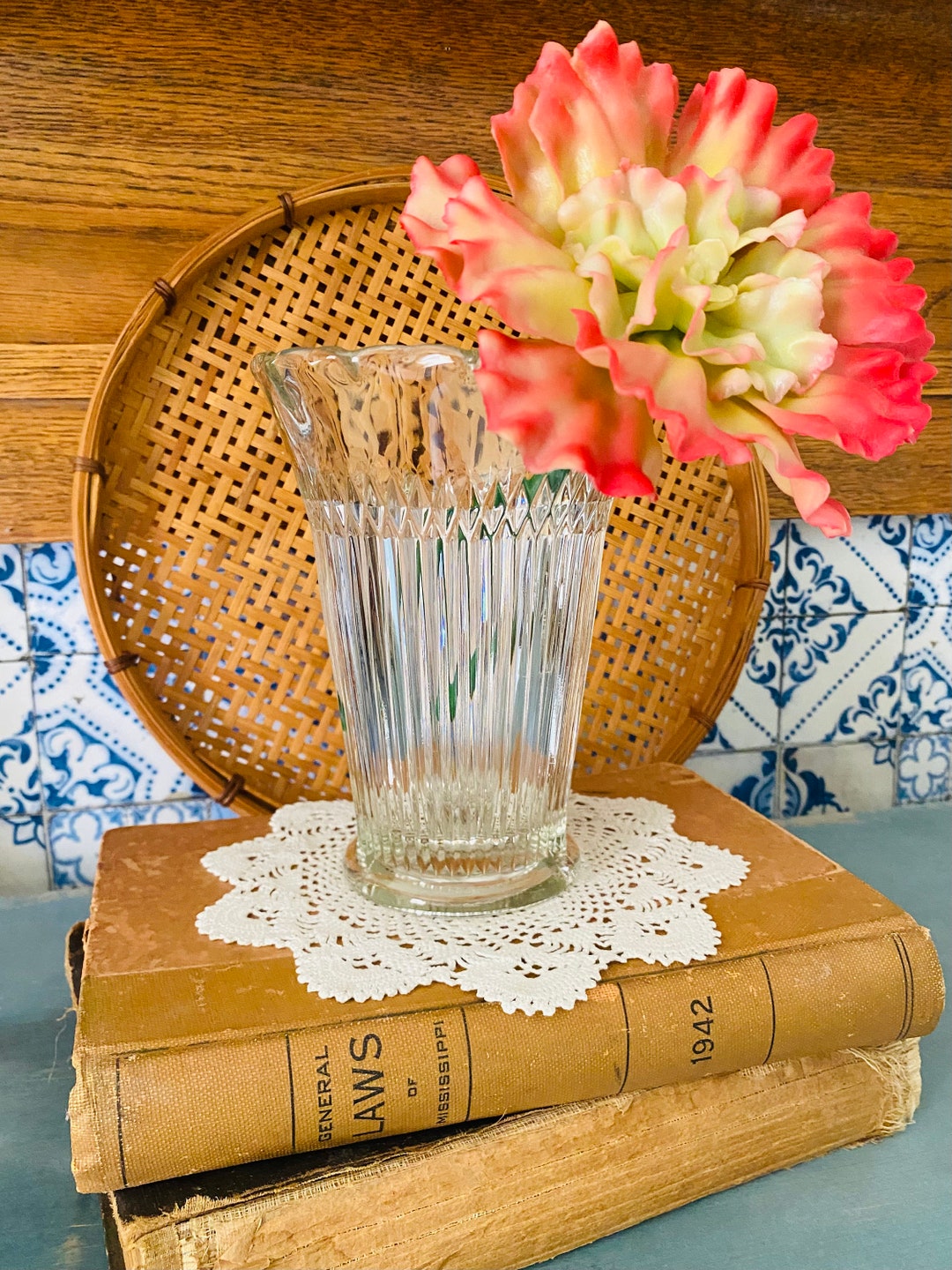 Antique Crystal Spooner - Etsy