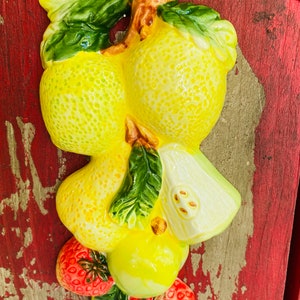 Vintage Ceramic Fruit Wall Decor / Kitchen Decor - Etsy