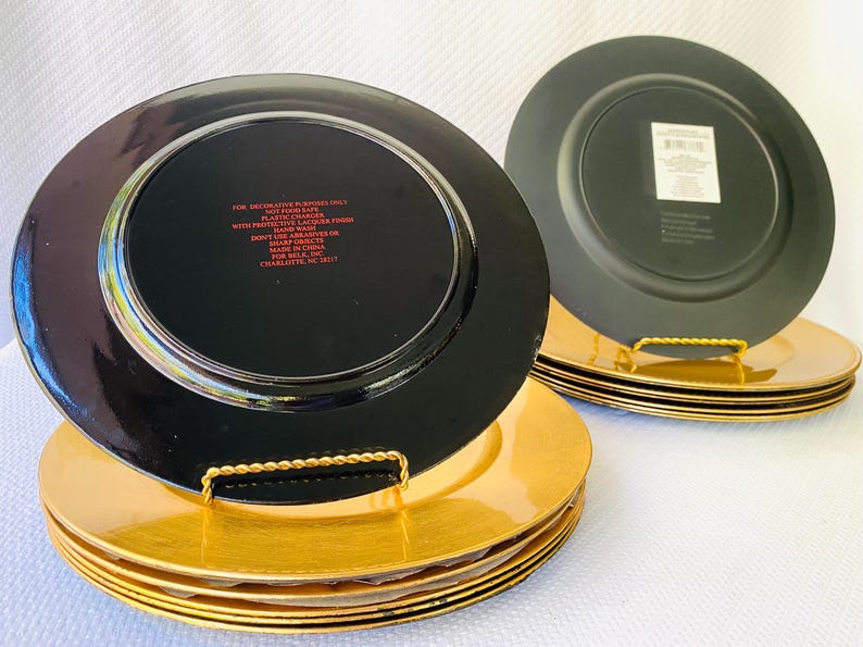 Gold Wedding Chargers: Bubble Edge, Antique Finish - 13 Inch - Etsy