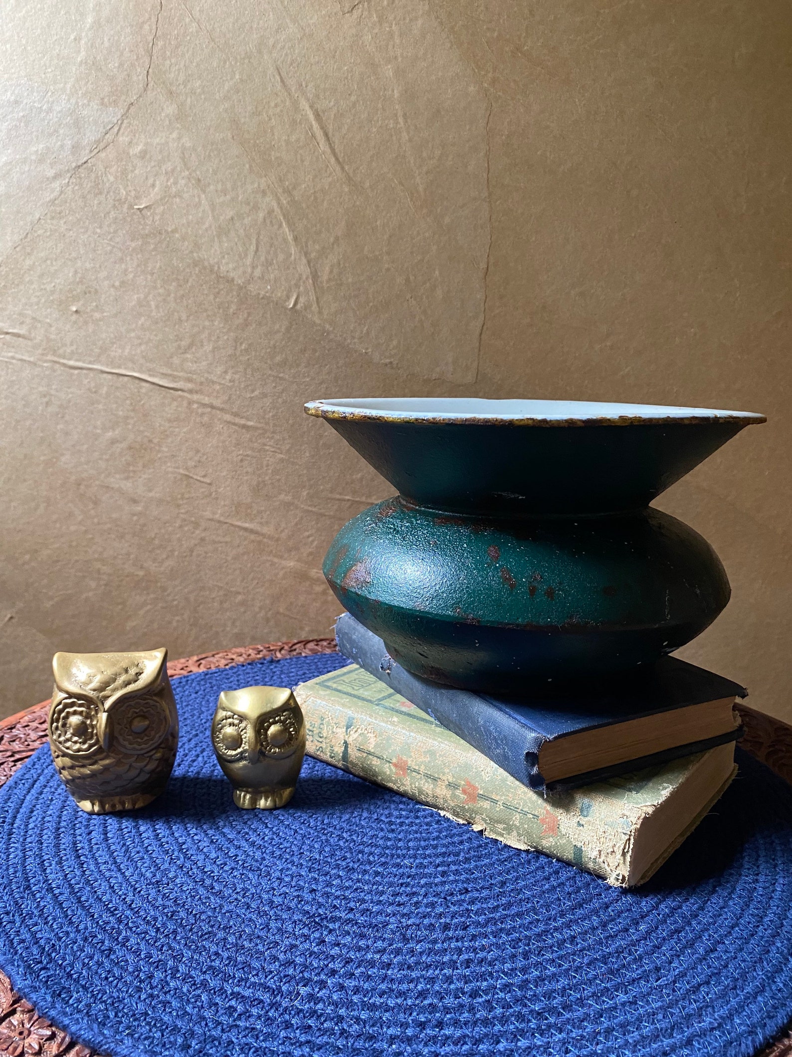 Vintage Cast Iron Spittoon - Etsy