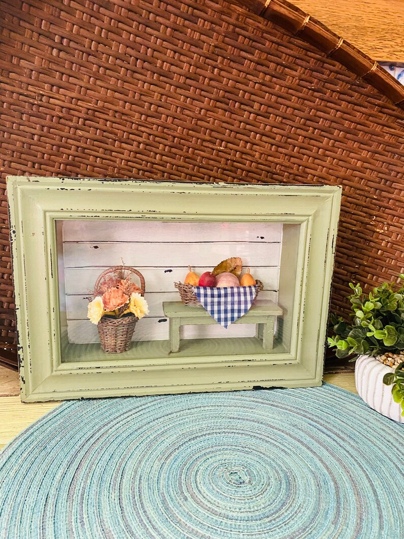 Vintage Framed 3D Shadow Box/ Wall Decor - Etsy