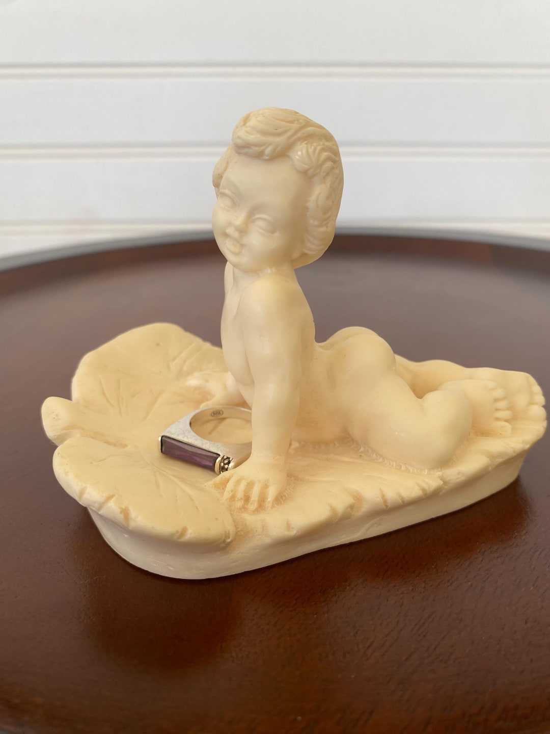 Italian Alabaster Ring Dish / Trinket Dish - Etsy