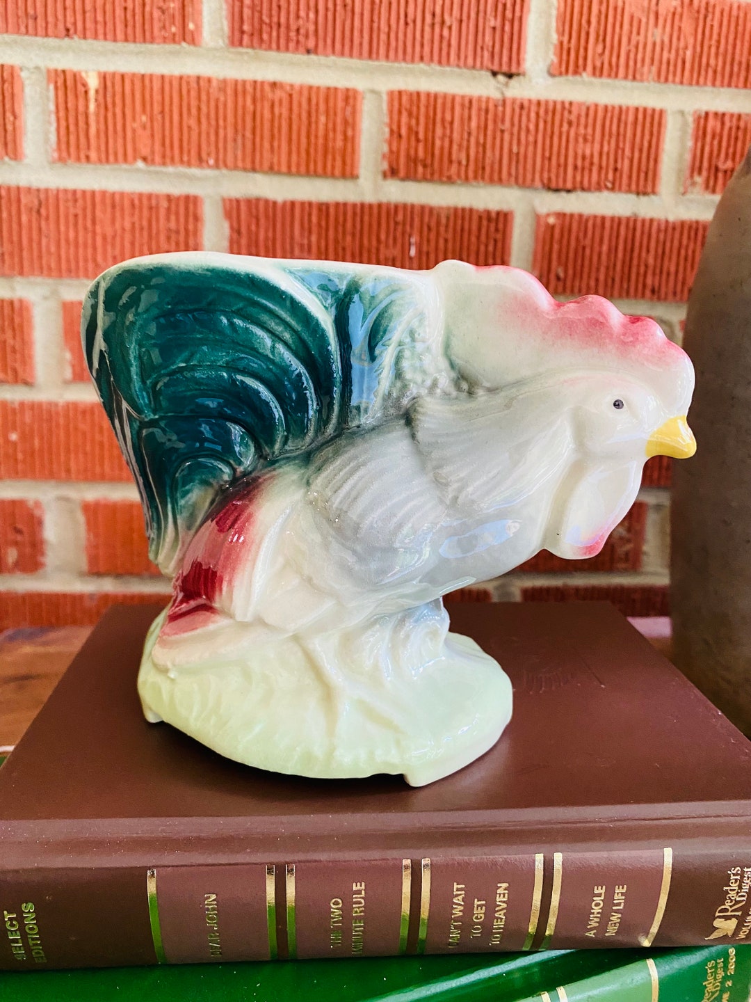 Royal Copley Ceramic Rooster Planter - Etsy