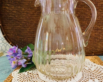 Ribbed Pitcher - Etsy