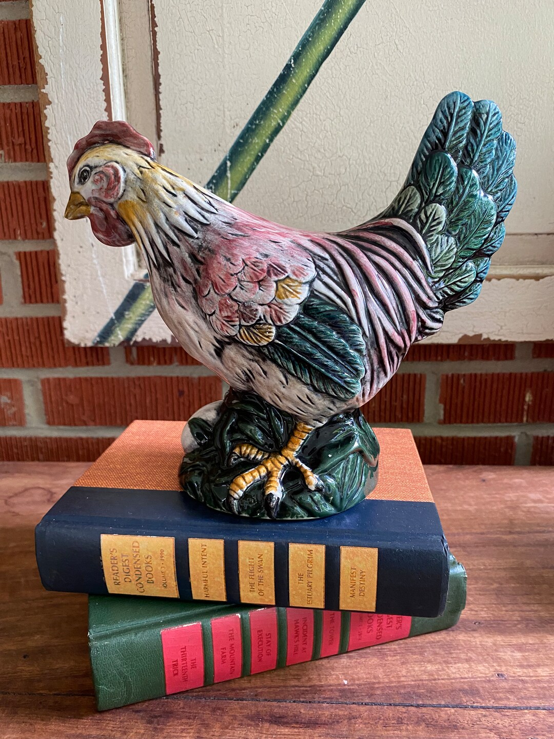 Vintage Ceramic Chicken - Etsy