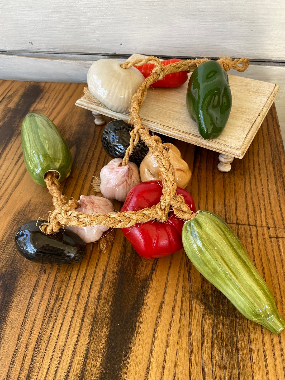 Ceramic Hanging Vegetables/ Kitchen Decor / Wall Decor - Etsy